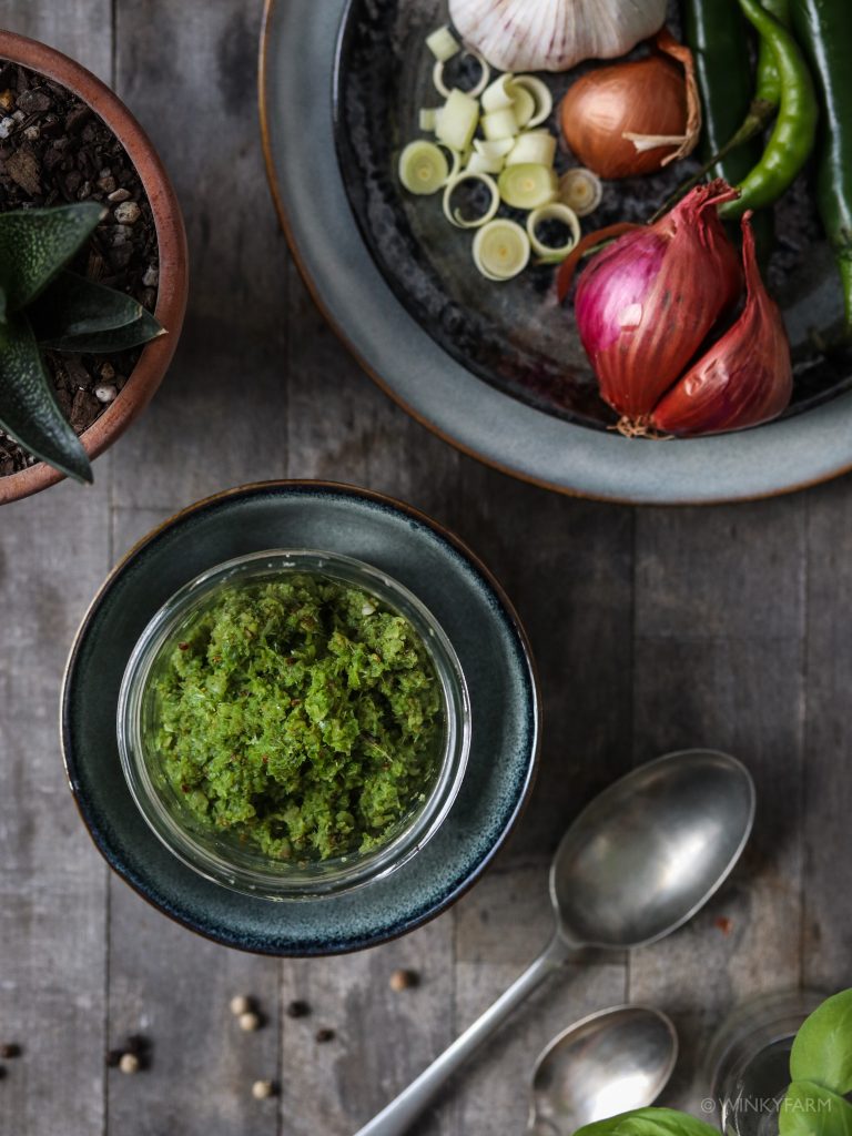 Vegan Thai Green Curry Paste Winkyfarm